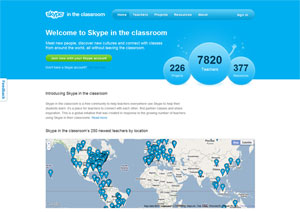 เปิดตัวห้องเรียนผ่าน Skype