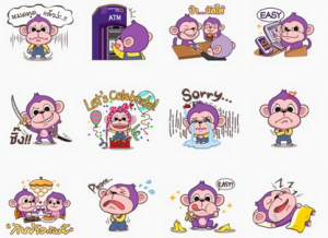 SCB ร่วมขบวนการตลาดบน Line Sticker