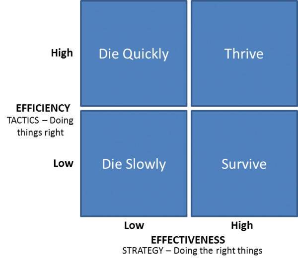 การทำงานของคุณเป็น Effectiveness หรือ Efficiency ให้กับลูกค้าคุณมากกว่ากัน?