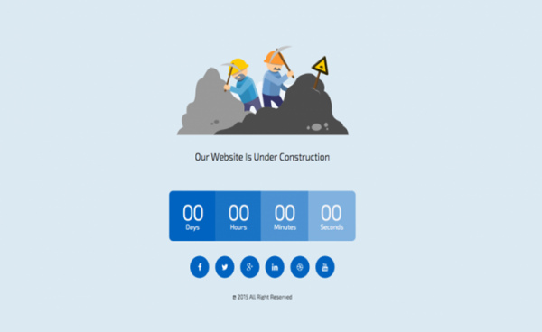 10 ตัวอย่างงานดีไซน์เก๋ๆ สำหรับหน้าเพจ Under Construction เอาไว้เป็นแรง ...