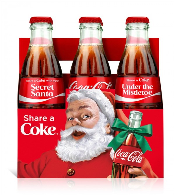 Coca-Cola สหรัฐแปลงแคมเปญ Share a Coke รับคริสต์มาส