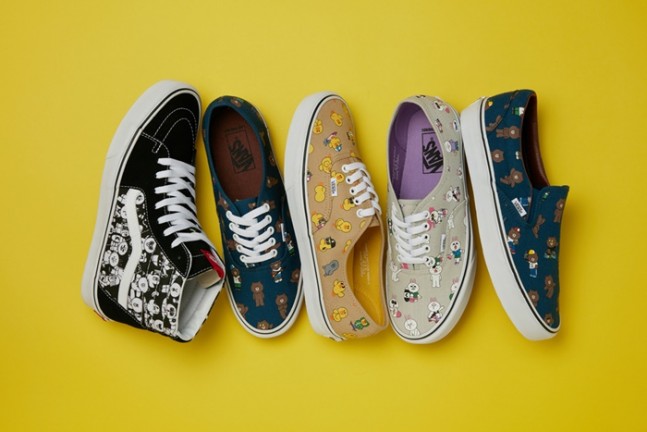 VANS ยกขบวนแก๊งค์ LINE FRIENDS มาอยู่บนรองเท้าผ้าใบรุ่นลิมิเต็ด