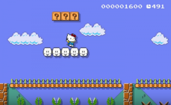 น่ารักป่ะ! Hello Kitty – My Melody ขอร่วมแจมในเกม Super Mario