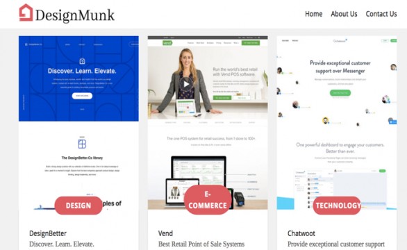 designmunk.com ศูนย์รวมสุดยอดดีไซน์ของเว็บไซต์หลากประเภท