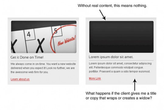 ทดสอบเว็บด้วย Content จริง ดีกว่าใช้ Content Mock up