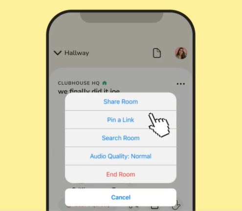 Clubhouse เพิ่มฟีเจอร์ใหม่ Pinned Link บนพื้นที่ห้องสนทนา เปิดทางให้ ...