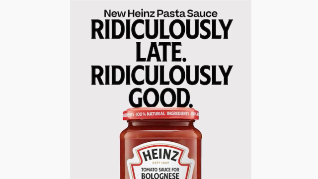 ตลกเนอะ! Heinz โปรโมทซอสพาสต้าแบบโทษตัวเอง