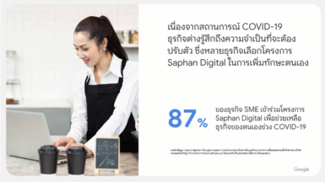 Google ประกาศความสำเร็จโครงการ “Saphan Digital” ฝึกอบรม SME กว่าแสนราย