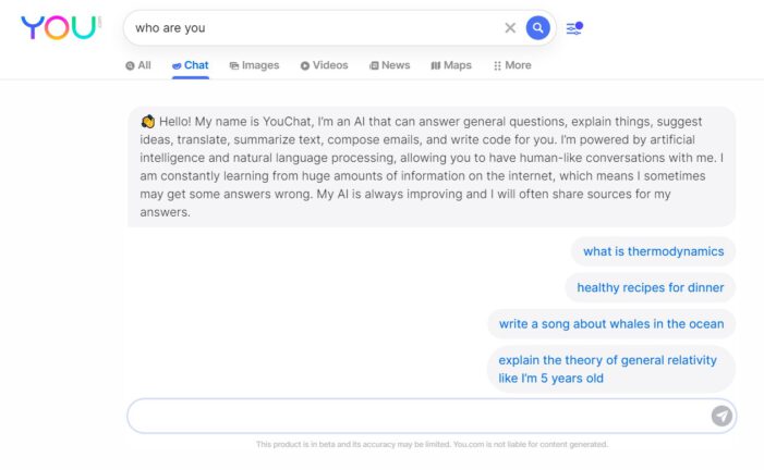 สมรภูมิ Search+AI เดือด You.com เปิดตัว YouChat เอไอตัวใหม่ คู่แข่ง ...