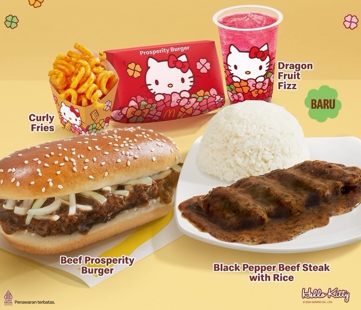 McDonald's ฉลอง 50 ปี Hello Kitty จัดเซ็ตเมนู-ของเล่นน่ารักรับลมหนาว