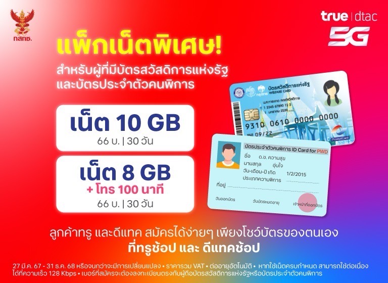 กสทช. ตั้งเงื่อนไข AIS - True ออกแพ็คเกจราคาพิเศษสำหรับผู้พิการ ...
